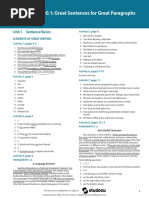 Great Writing Foundation (5th Edition) - Answer Key | PDF | Fruit | Ecuador