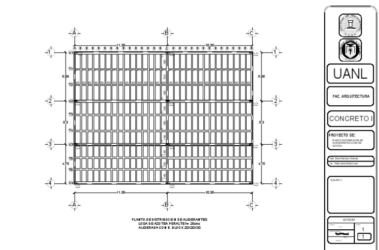 Distribucion Aligerantes Losa | PDF