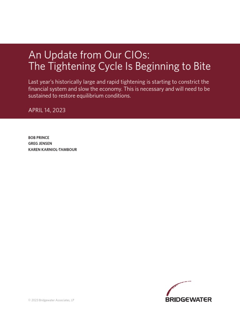 Bridgewater Report | Download Free PDF | Inflation | Bonds (Finance)