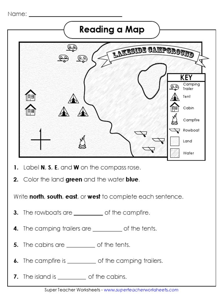 Map Reading Activities for Students | PDF | Room | Bedroom