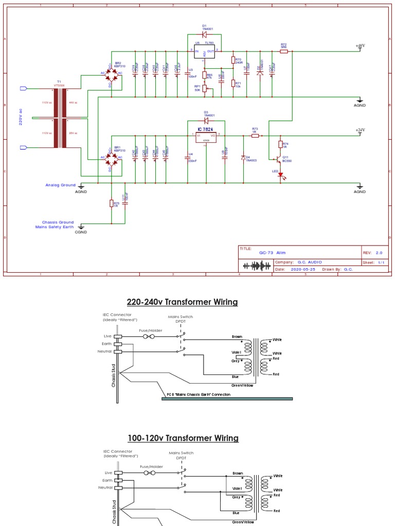 Schematic GC-PW PSU | PDF | Mains Electricity | Electrical Engineering