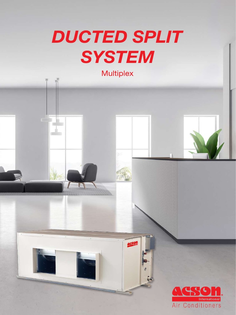 Acson Ducted Aircon Catalog | PDF | Air Conditioning | Heat Exchanger