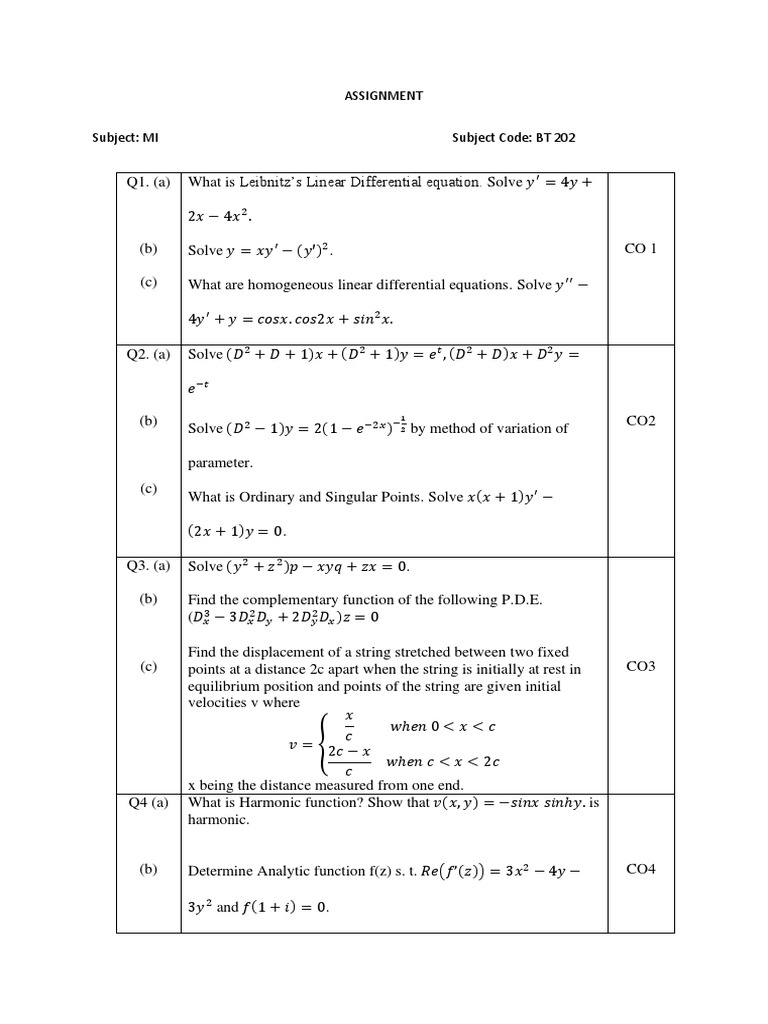 Assignment of MI | PDF