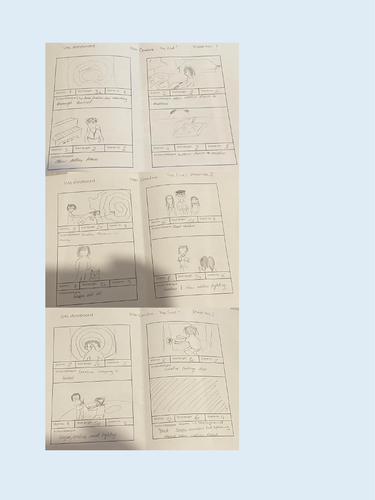 Coraline Storyboard | PDF