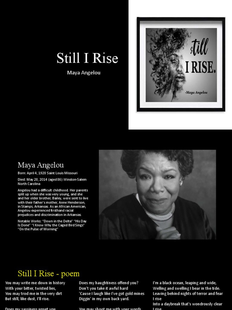 Still I Rise | PDF | Maya Angelou