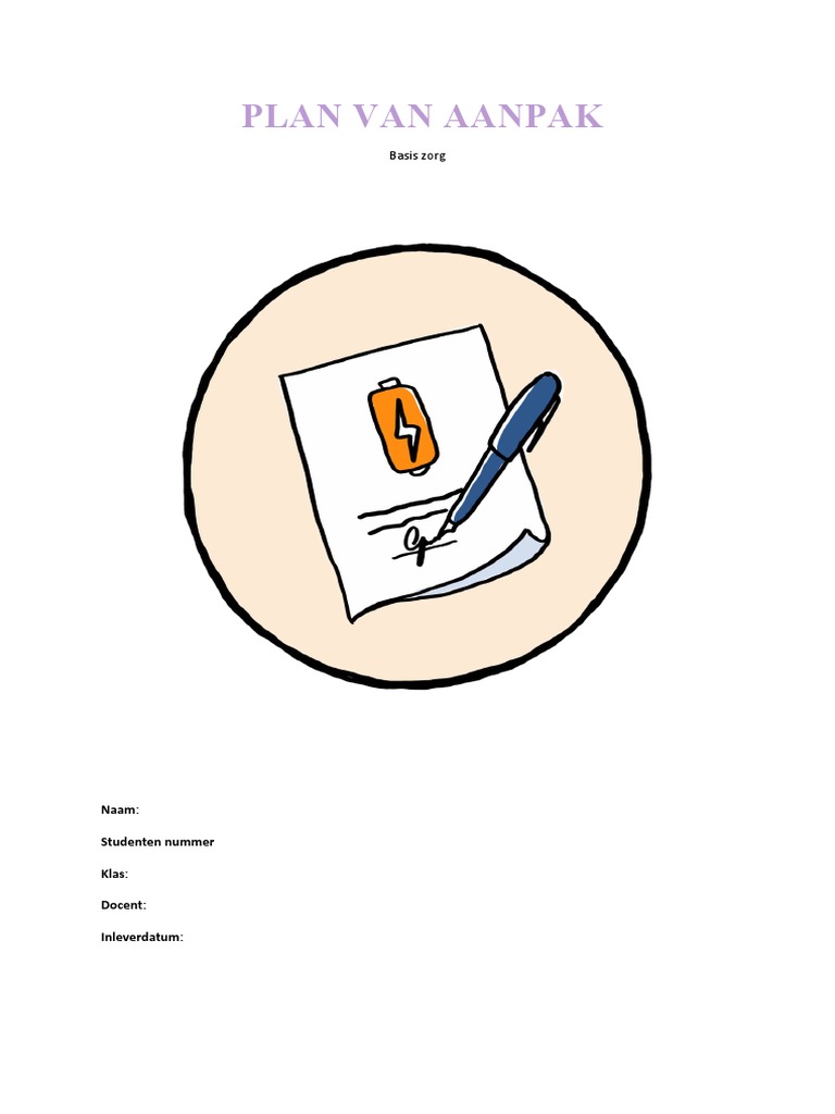 Voorbeeld Goed Plan Van Aanpak, Basis Zorg (2305843009226545422) | PDF