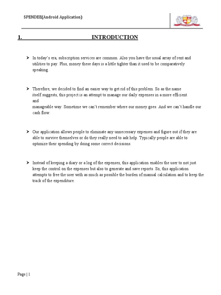 SPENDEE_REPORT final 2023 | PDF | Feasibility Study | Java (Programming Language)
