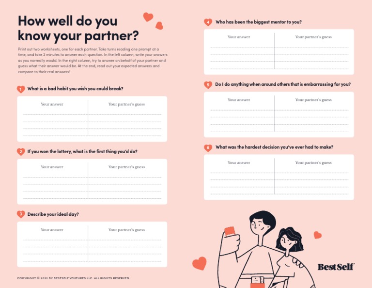 How Well Do You Know Your Partner | PDF