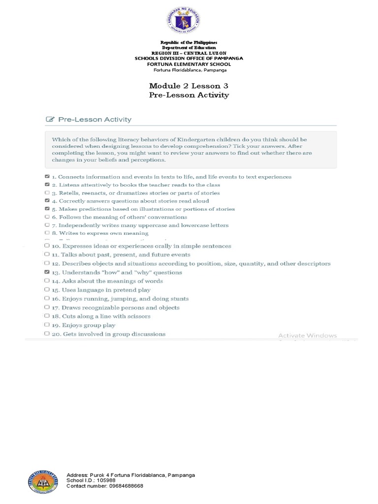 M2L3 Grade 3 | PDF | Learning | Cognition