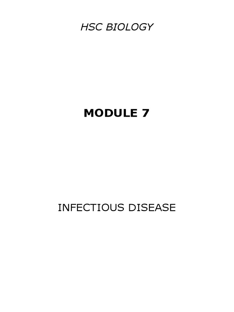 Module 7 - Infectious Disease | PDF | Virus | Immune System