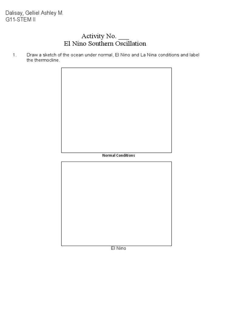 Activity - El Nino&La Nina | PDF