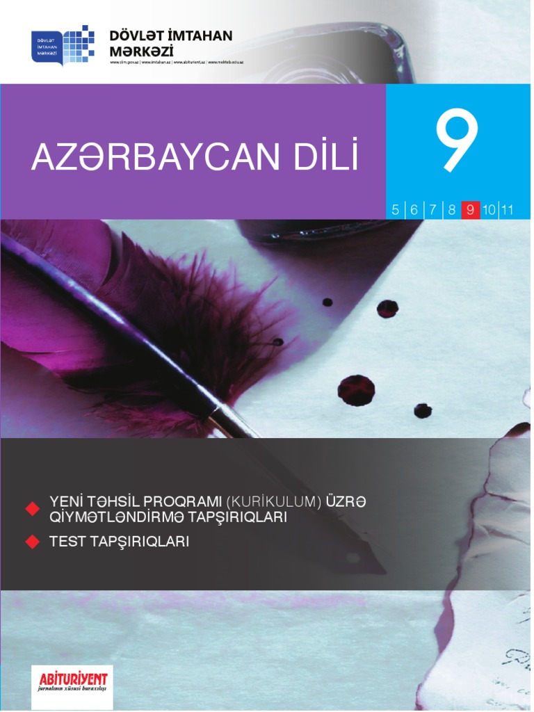 Quot Azarbaycan Dili Quot Tadris Dili Fanni Uzra 9 Cu Sinif Ucun Qiymatlandirma Tapsiriqlari | PDF