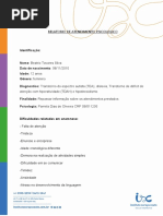 PTI Modelo de Plano Terapêutico Individualizado para TEA | PDF