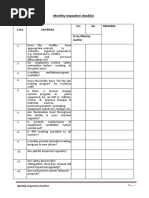 SHE Inspection Checklist | PDF | Forklift