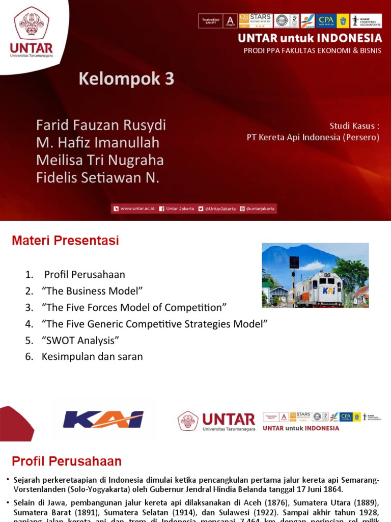 Kelompok 3 - KAI - Manajemen Strategik | PDF | Teknologi & Rekayasa