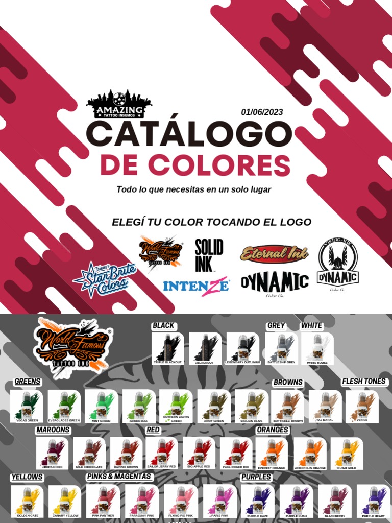 Carta de Colores | PDF | Yellow | Red