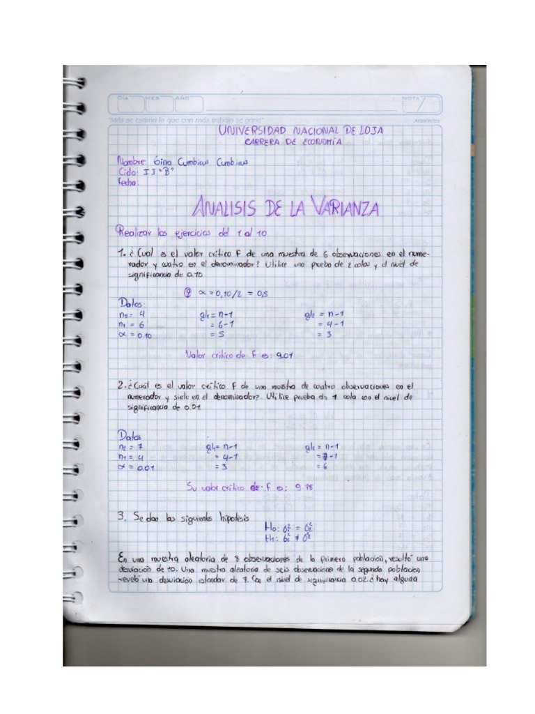 Ejercicios Cap 12 | PDF | Análisis de variación | Enseñanza de matemática