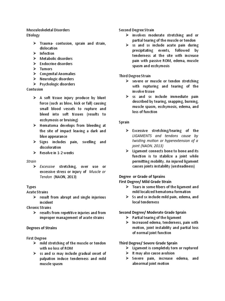 Understanding Musculoskeletal Disorders | PDF | Injury | Bone