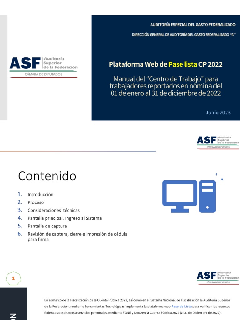 Manual Centro de Trabajo para Plataforma Web de Pase Lista CP 2022 ...