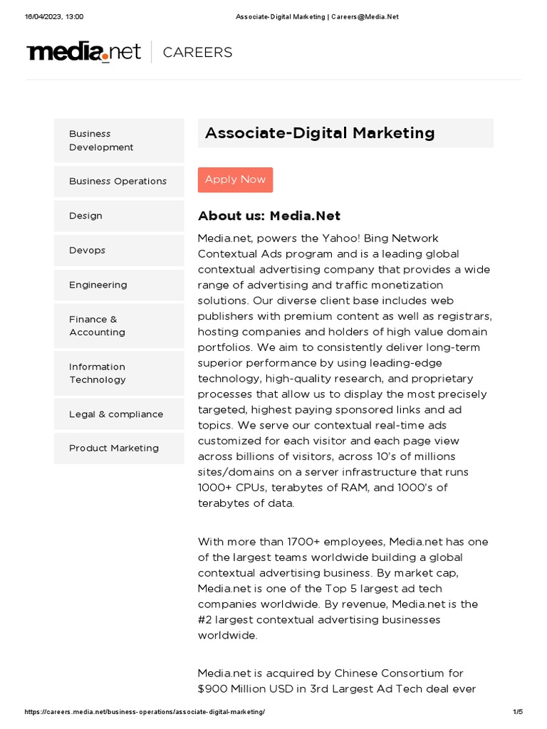 Associate-Digital Marketing - Careers@ | PDF | Advertising | Marketing