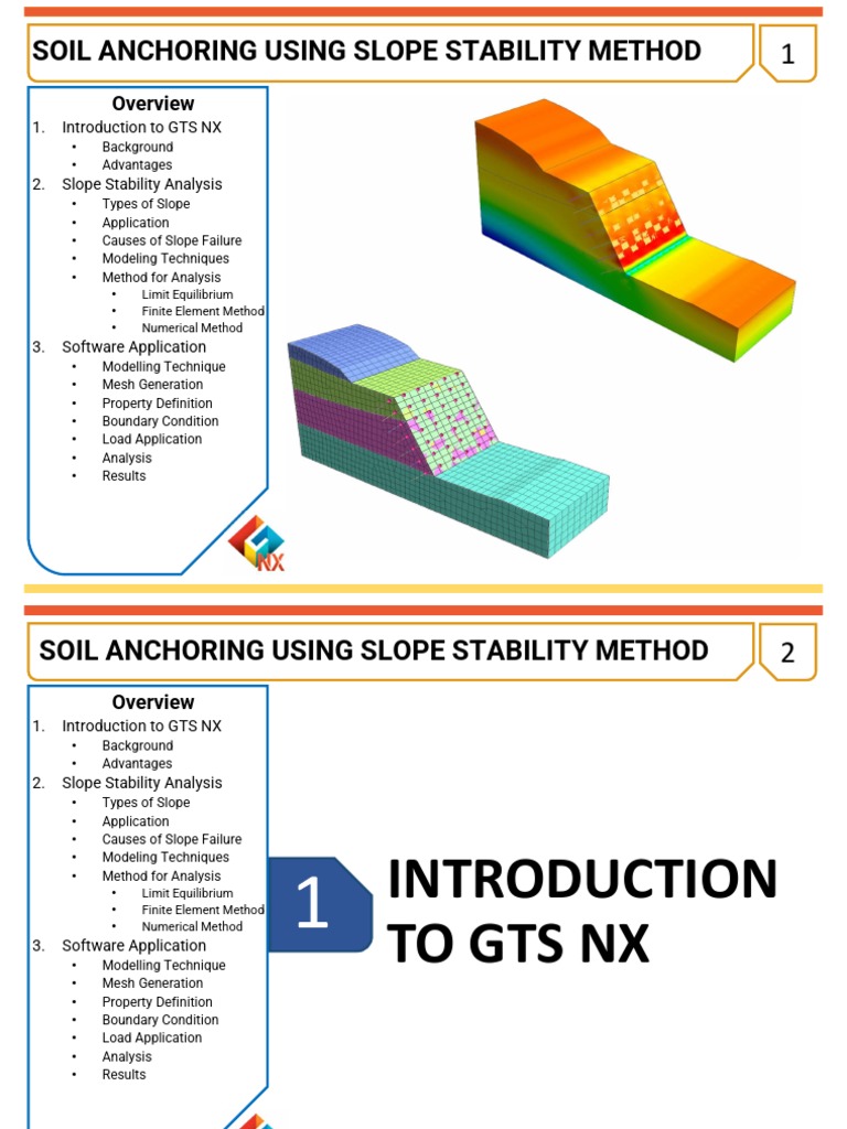 3D Soil Anchoring Using Slope Stability Method | PDF | Applied And ...