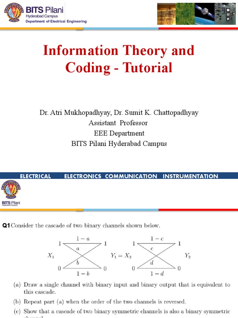 ITC Tutorial 4 | PDF | Electricity | Theoretical Computer Science