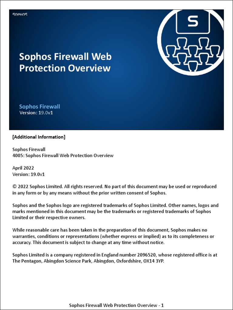 Sophos Firewall Web Protection Guide | PDF | Proxy Server | World Wide Web