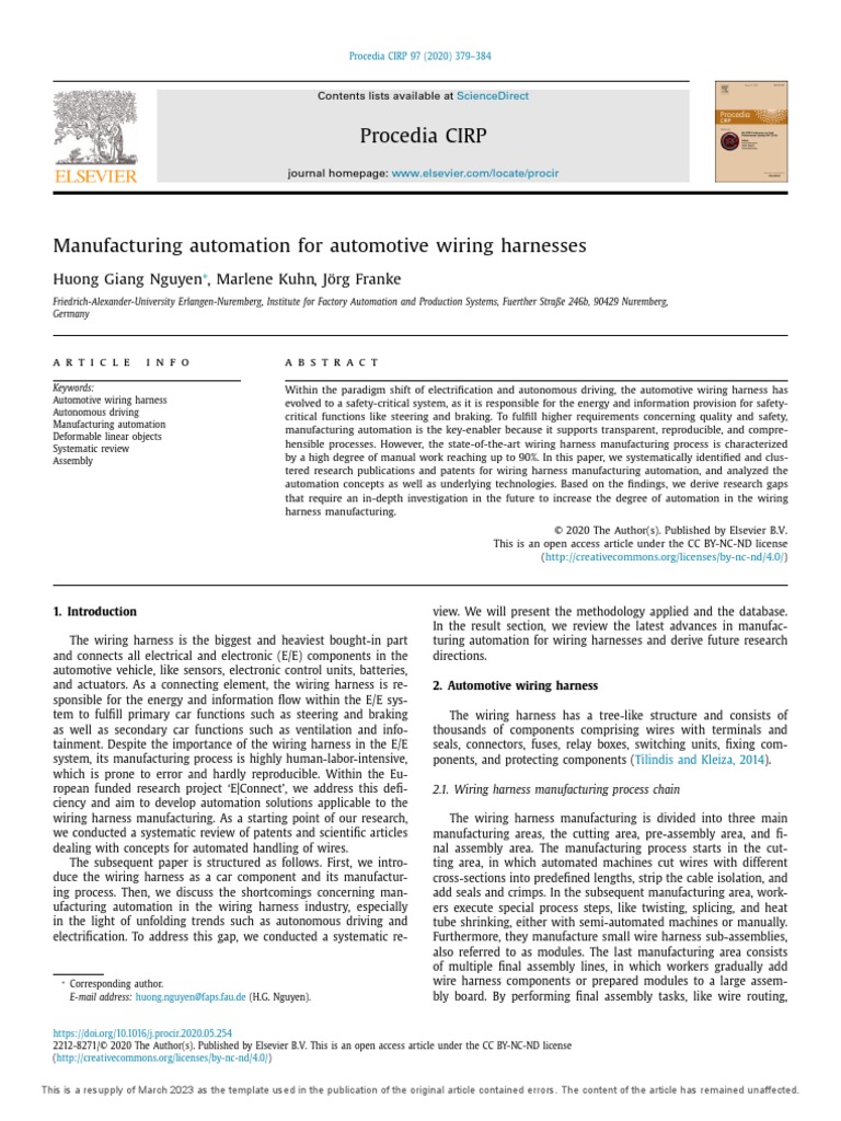 Wiring Harness | Download Free PDF | Automation | Simulation