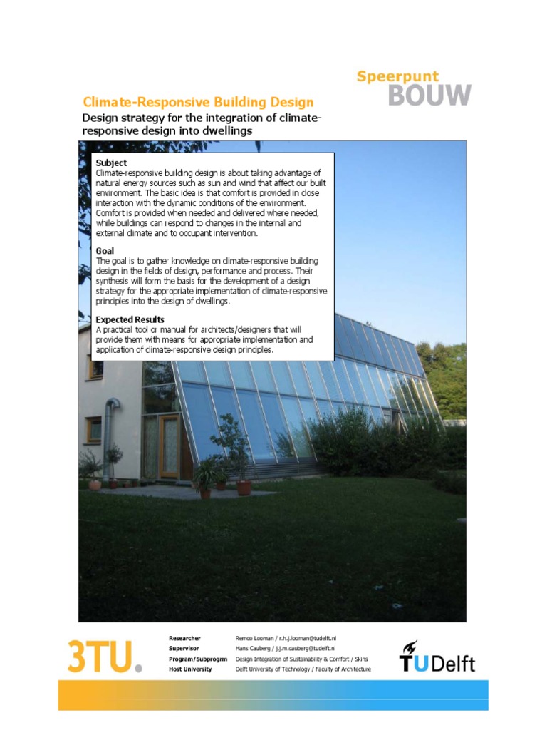 17-02 Climate Responsive Building Design | Design | Architect