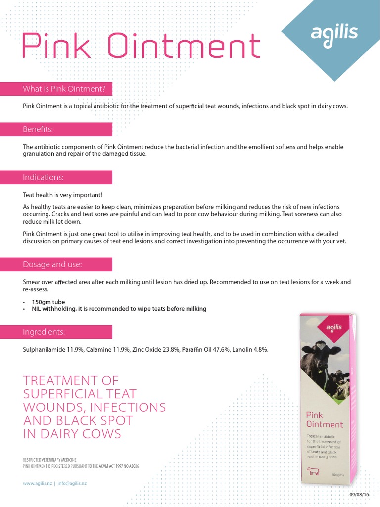 Agilis Pink Ointment | PDF
