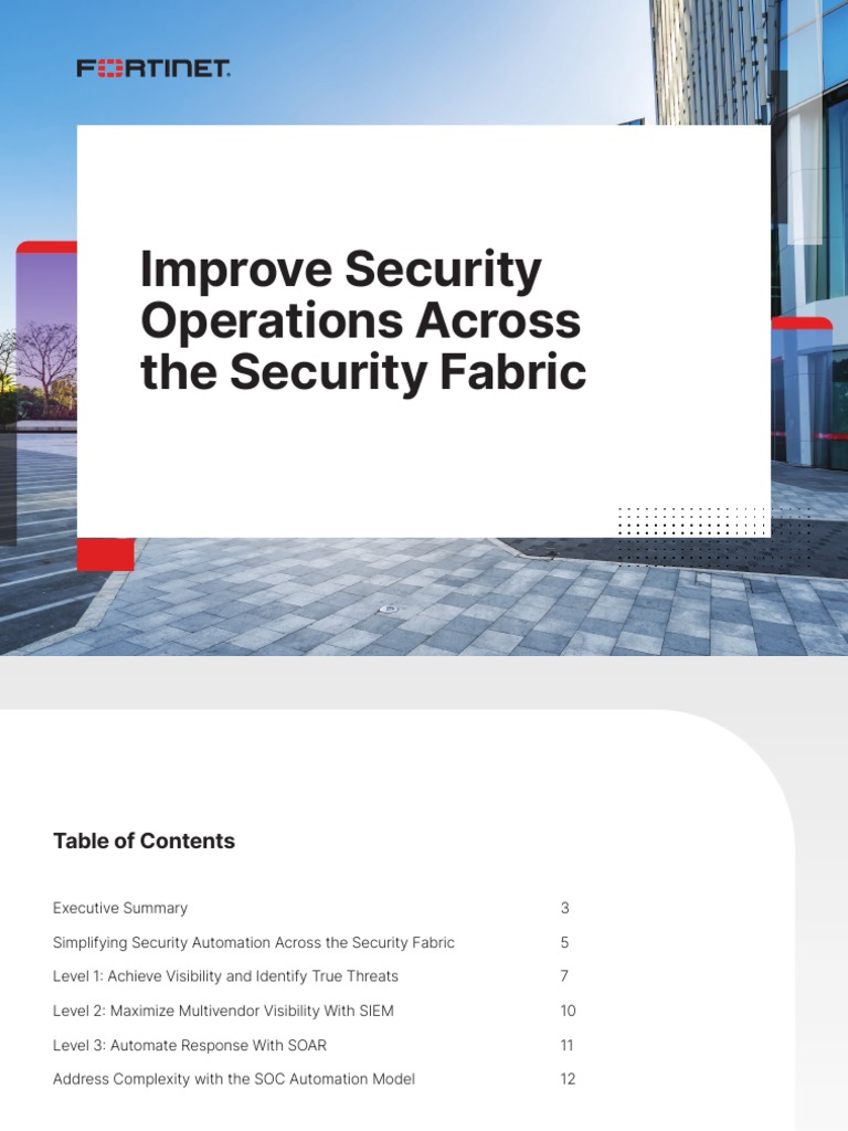 Eb Improve Security Operations Across Security Fabric | PDF | Computer Security | Security