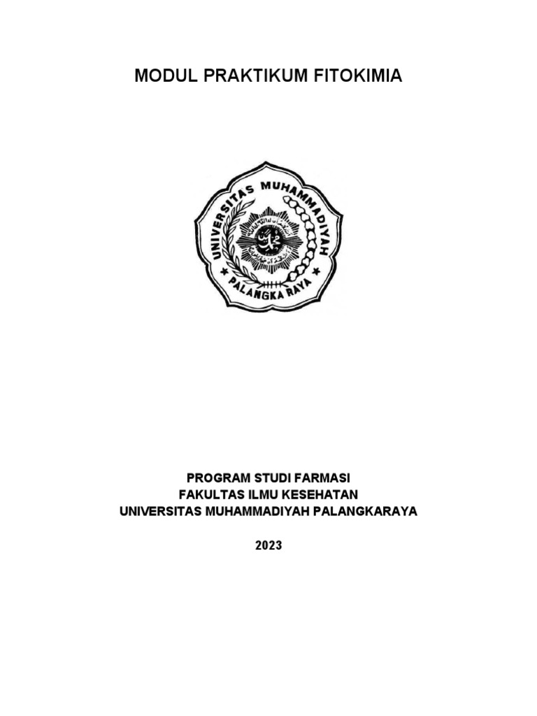 Modul Praktikum Fitokimia IV & V | PDF