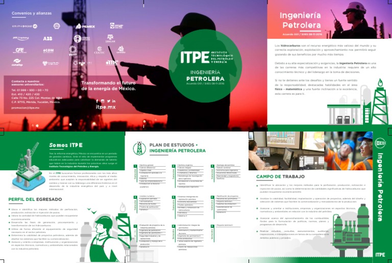 Plan Petrolera ITPE | PDF | Petróleo | Ingeniería