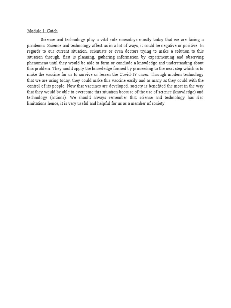 Module 1 Catch Pdf