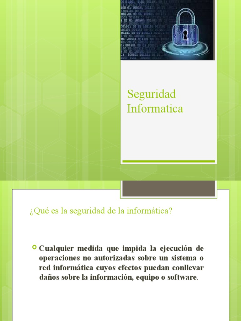 Seguridad Informatica | PDF | Seguridad | La seguridad informática