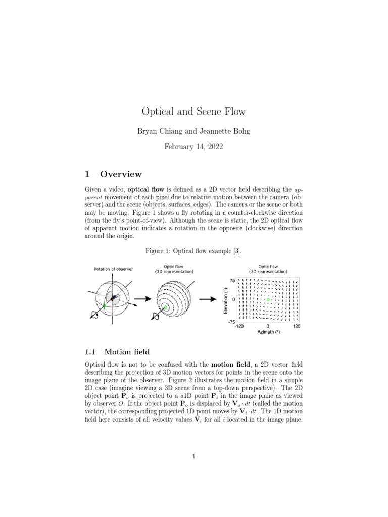 09 Optical Flow | PDF | Gradient | Euclidean Vector