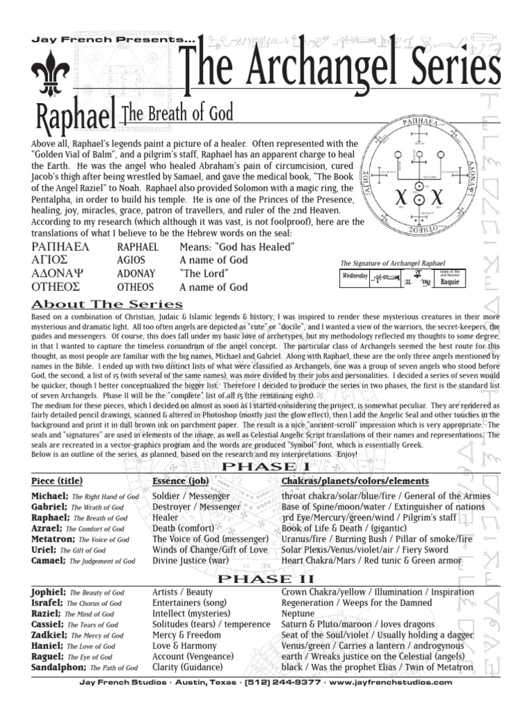 Raphael Info | PDF | Angel | Archangel