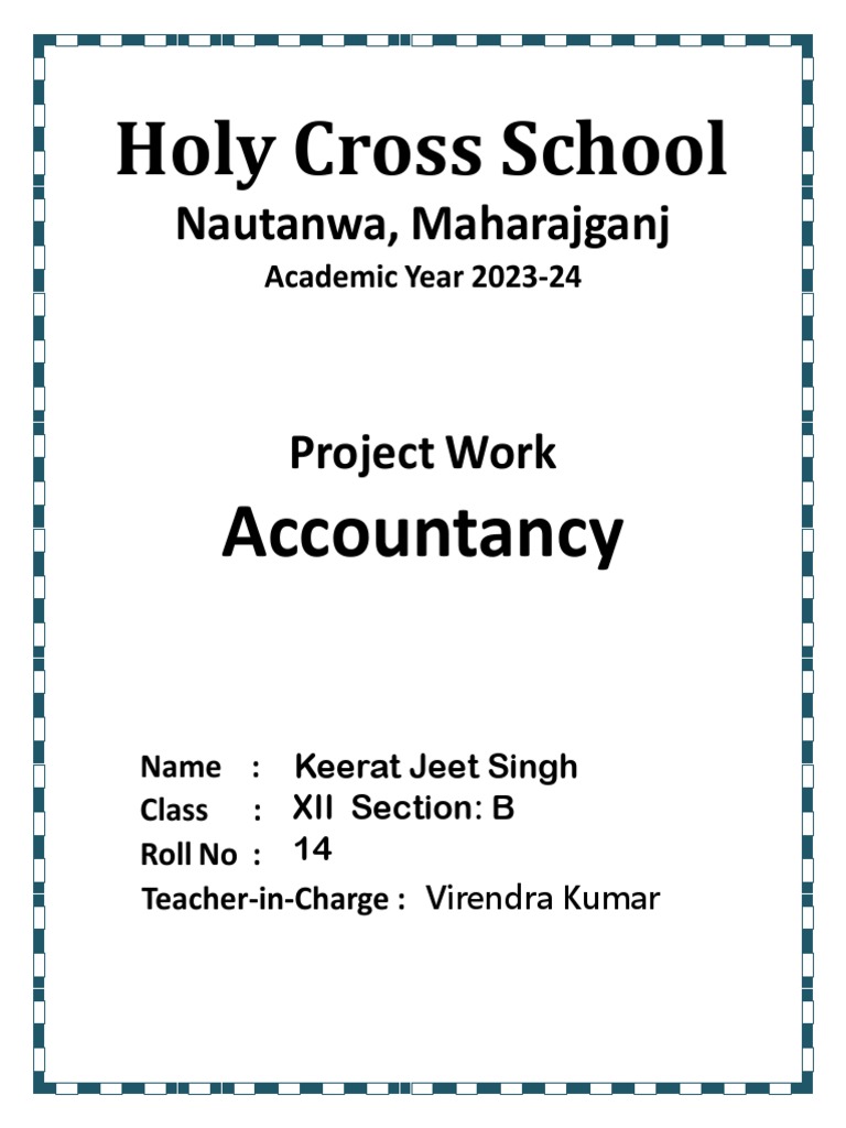 Accounts Cover Page | PDF