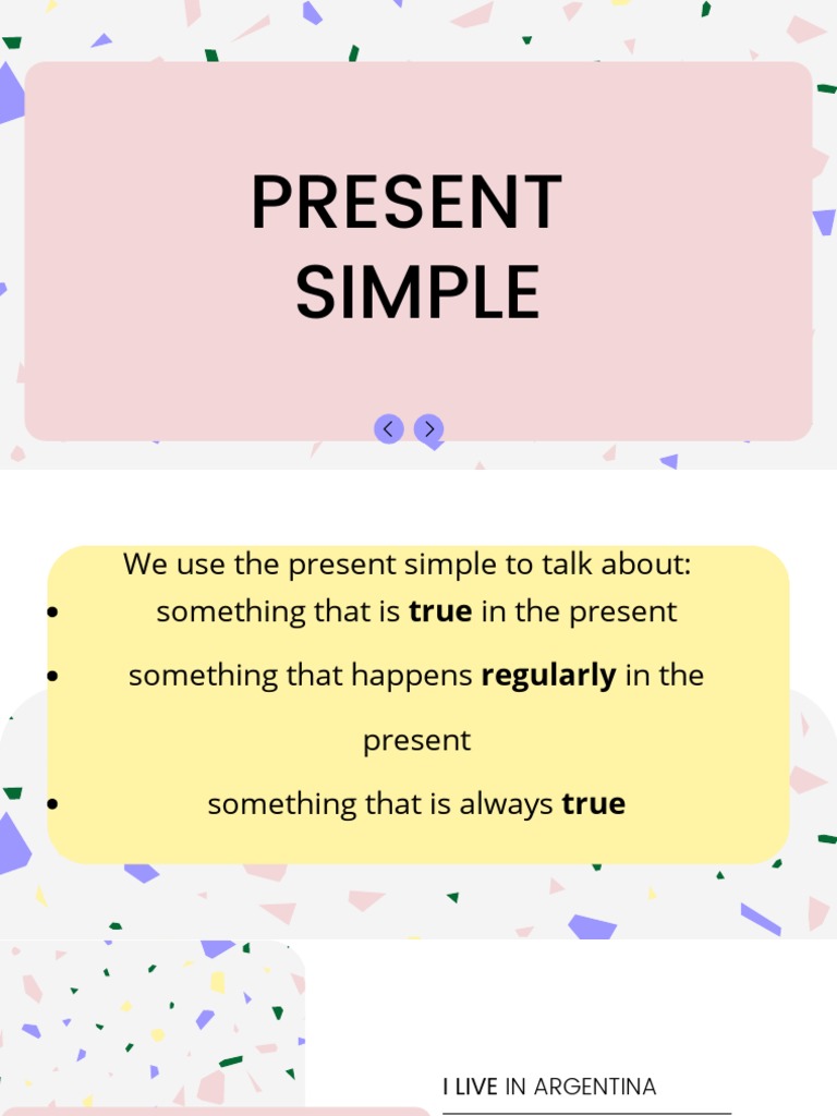 Present Simple Pdf Linguistics Semantic Units