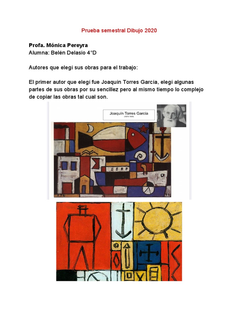 Bel%c3%a9n+Delasio+Prueba+Semestral+Dibujo+2020 | PDF