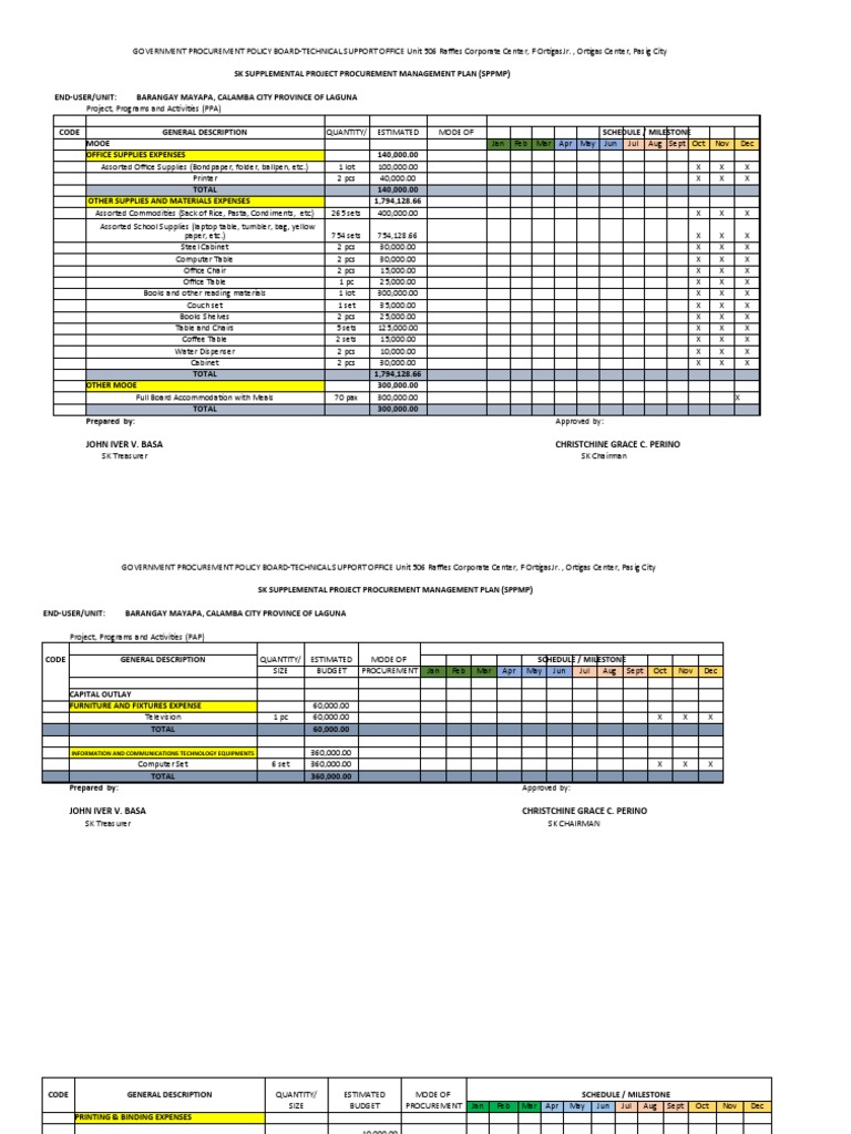 Project Procurement Management Plan | PDF | Computing