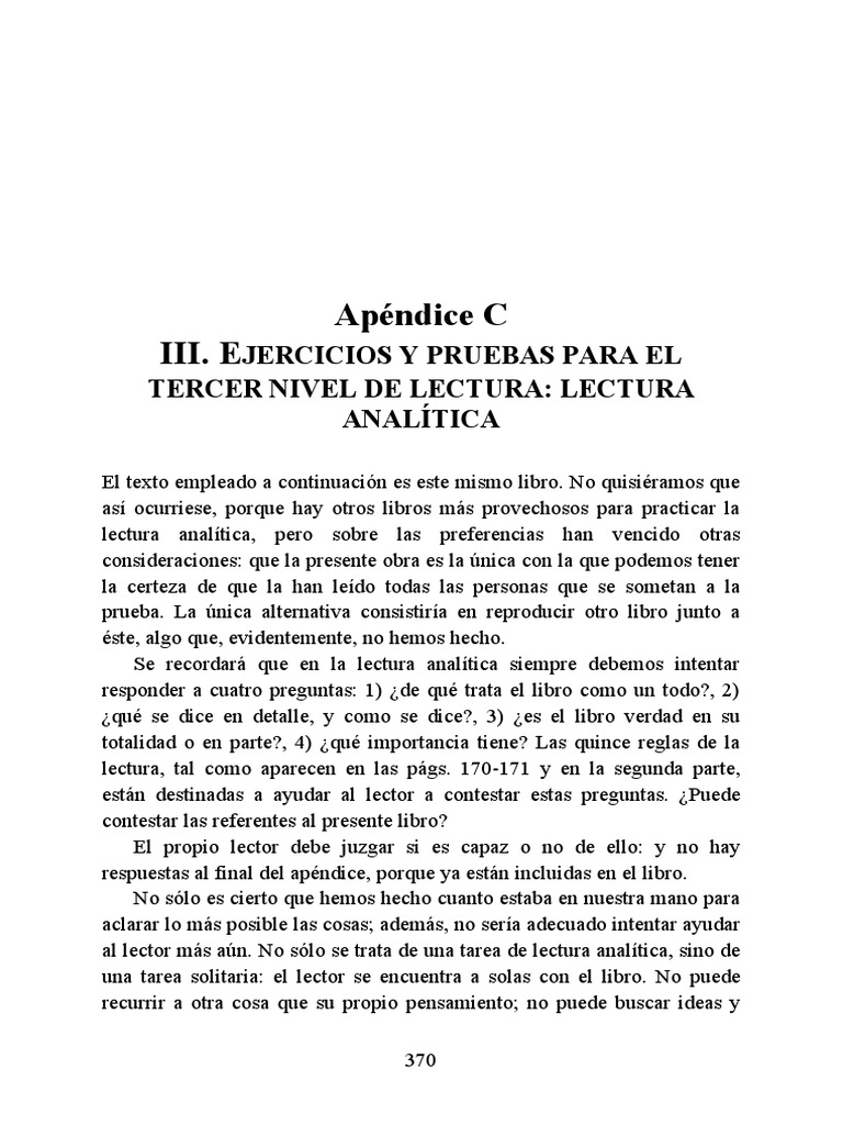¿cómo Leer Un Libro Una Guía Clásica Para Mejorar La Lectura 370 373