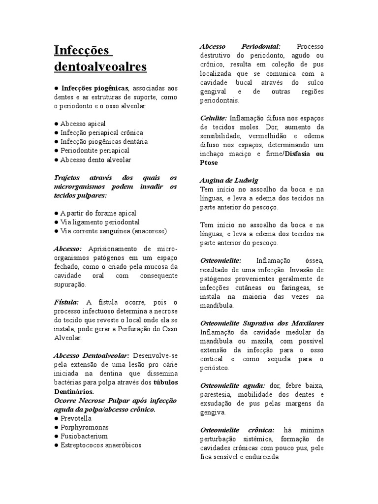 Autocuidados na Osteíte Alveolar | PDF | Infecção | Boca