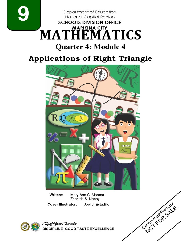 MATH GR9 QTR4-M4 16pages | PDF | Trigonometric Functions | Trigonometry