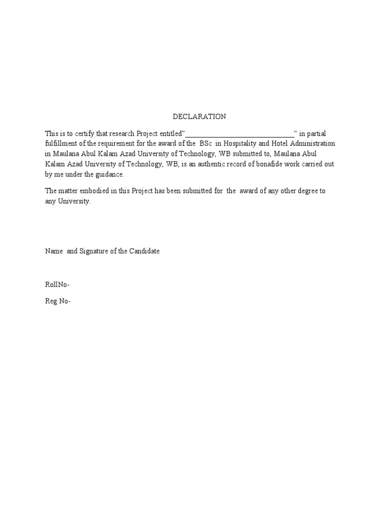 Project Certificate | PDF