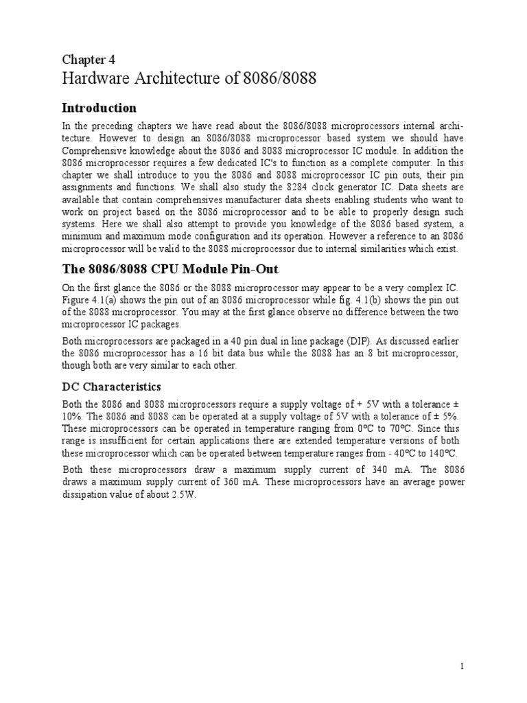 Chapter 4 - MP DSB | Download Free PDF | Central Processing Unit | Input/Output