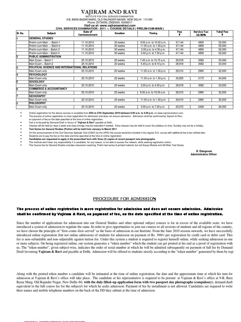 PCM 2011 | PDF | University And College Admission | Fee