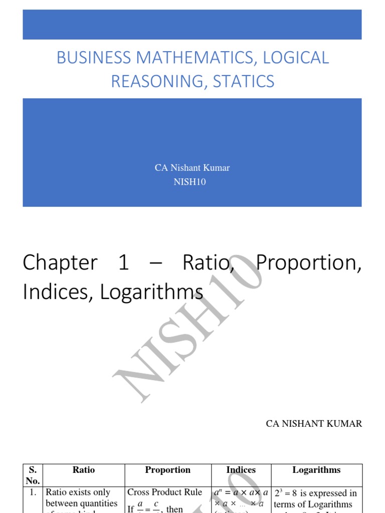 Business Math for CA Students | PDF | Numbers | Rational Number