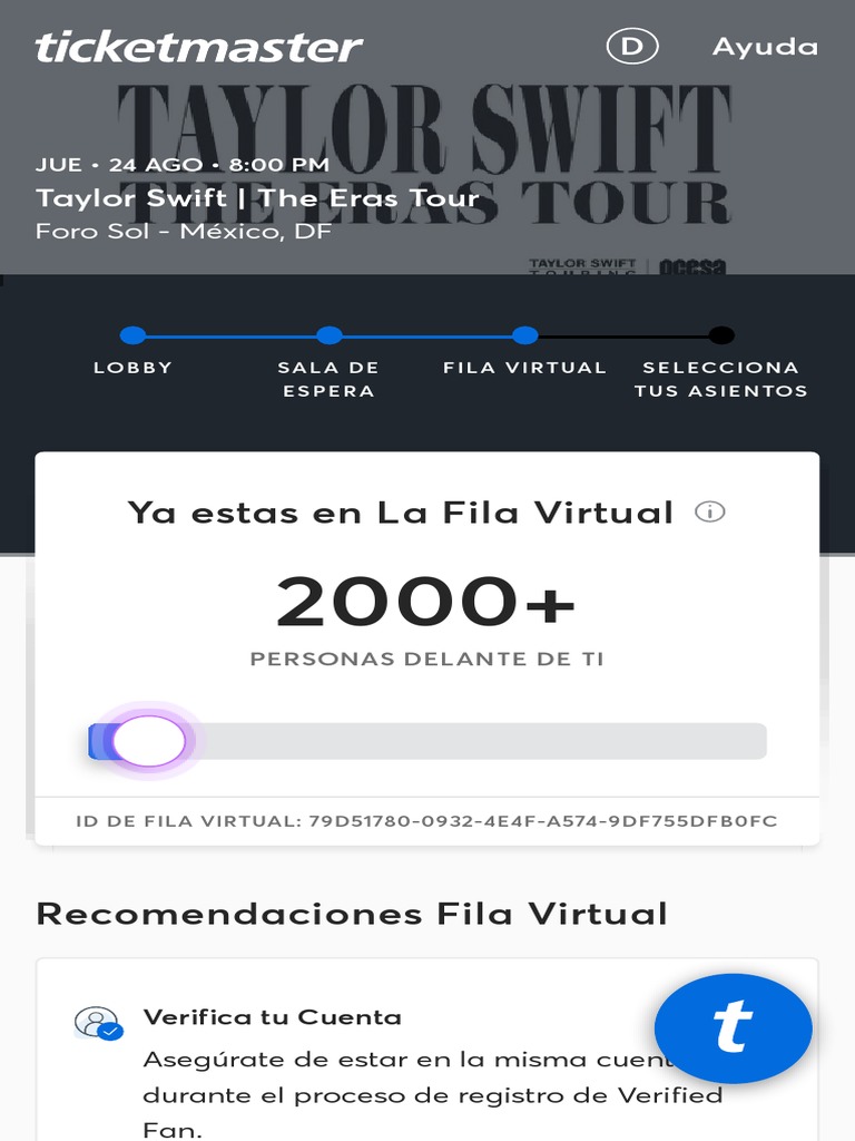 Taylor Swift The Eras Tour Boletos 2023-08-24 México, DF Ticketmaster | PDF