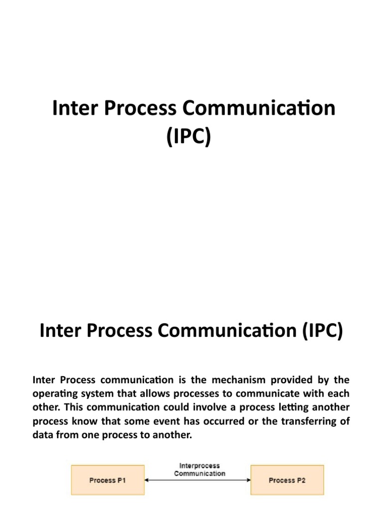 Inter Process Communication (IPC) | PDF | Process (Computing) | Thread ... Inter Process Communication (IPC) | PDF | Process (Computing) | Thread ...